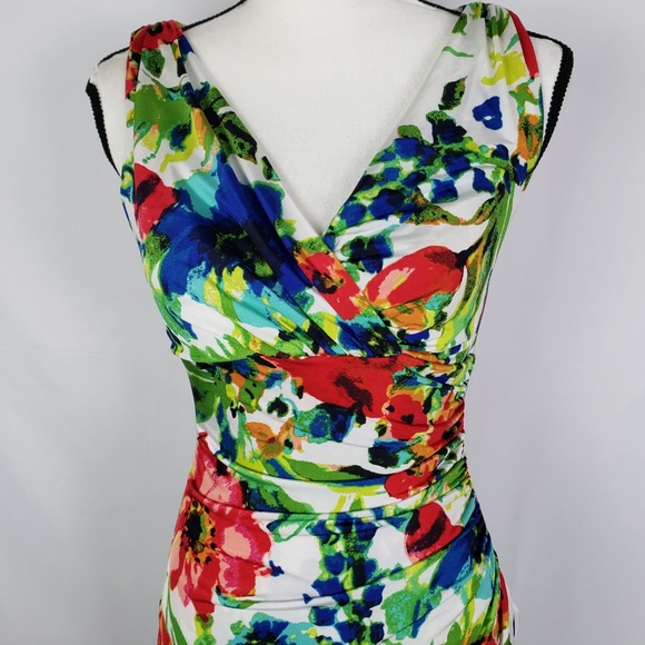 Lauren Ralph Lauren | Dresses | Ralph Lauren Bright Floral Stretchy ...